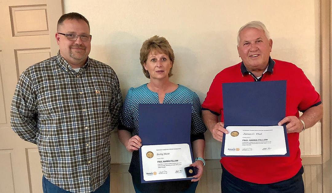 Rotary presents three new ‘Paul Harris Fellows’ – Daily Journal Online