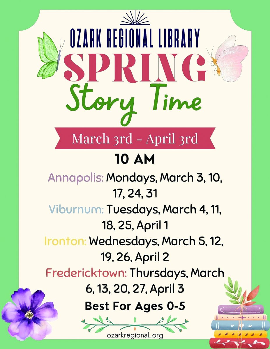2025 Spring Story Time at ORL – Daily Journal Online